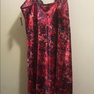 Ambrielle | Intimates & Sleepwear | Floral Negligee Slip Shimmery Soft ...